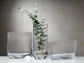 Váza Blade 40 cm modrozelená