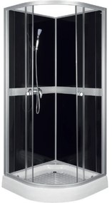 NIKIDO - K Sprchový box CLASSIC black 80x80 nebo 90x90 Velikost: 80x80