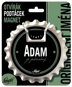 V.I.P. Otvírák na pivo, podtácek se jménem ADAM V.I.P.