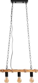 Toolight BOHO LINE, 3-bodové závěsné svítidlo 3xE27 APP1319-3CP, hnědá-černá, OSW-02461
