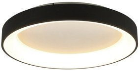Mantra Niseko II, stropní kruhové svítidlo LED 78W, 2700-5000K, dálk. ovládání, černá, průměr 90cm