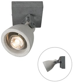 Průmyslový bodový šedý beton 1 světlo - Creto