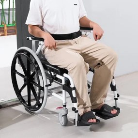 Sprchový invalidní vozík 44,5 cm koupelnový z Al slitiny pro tělesně postižené