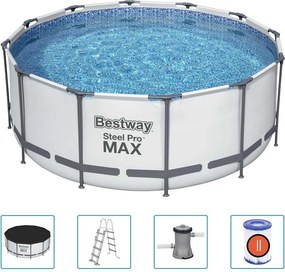 Bestway Bazénový set Steel Pro MAX kruhový 366 x 122 cm