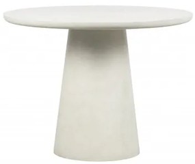 Jídelní stůl zahradní DAMON WOOOD 76XØ100,betonový vzhled bílý DEEEKHOORN 373343-W