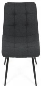 Jídelní židle šedá látka černé kovové nohy DCL-193 GREY2