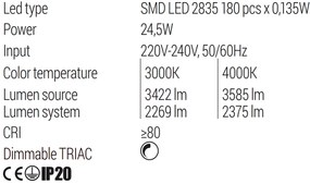 Světla a lustry REDO GROUP Redo ORBIT designové nástěnné světlo 40 cm/LED 24,5W/4000K/bronz Stmívání: Triac