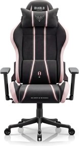 Látková herní židle černo-růžová Diablo X-One 2.0 Akira Pink Small