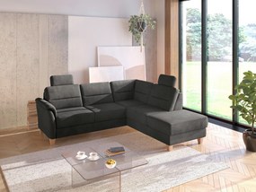 XXXLutz ROHOVÁ SEDAČKA, textil, černá Sit & More - Sedací soupravy - 000144019764