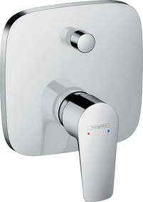 Hansgrohe Talis E, páková vanová baterie pod omítku s přepínačem pro 2 tělesa, chromová, 71745000