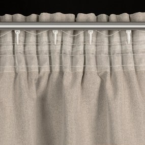 ZATEMŇOVACÍ ZÁVĚS (100%) NA PÁSCE SUZAN 135X270 CM TMAVĚBÉŽOVÁ