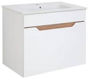A-Interiéry Koupelnová skříňka s keramickým umyvadlem Inge W 80 - inge w80