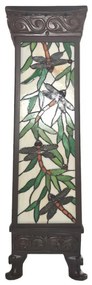 Světelný sloup Tiffany Dragonfly – 26x26x71 cm