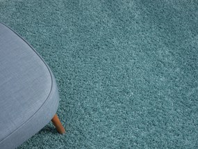My Flair, Kusový koberec My Shaggy hellblau, 120x180, modrá, chodba / předsíň