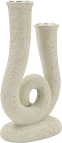 Designový svícen Stons 20 cm krémový