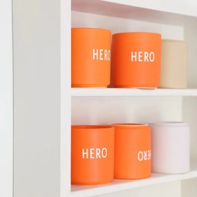DESIGN LETTERS Porcelánový hrnek Orange Hero 300 ml, oranžová barva, porcelán