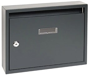 Poštovní schránka RICHTER BK24 (BÍLÁ, STŘÍBRNÁ, HNĚDÁ), Ocel stříbrná, richter stříbná