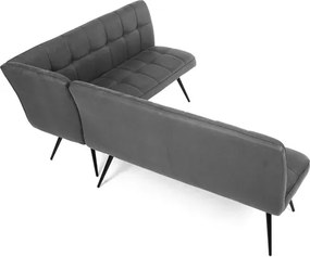 Autronic Rohová jídelní lavice DCL-D1950 209x169 cm Barva potahu: Šedá