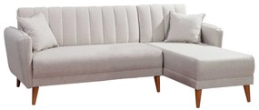 Atelier del Sofa Rohová sedací souprava Aqua Corner Right - Cream, Krémová