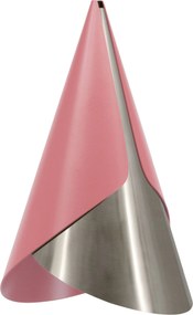 Závěsná lampa Cornet růžovo-stříbrná