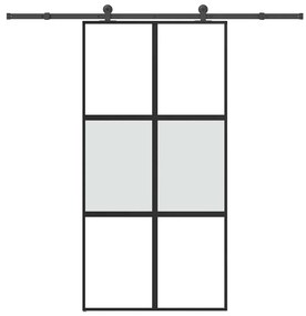 Posuvné dveře s kováním 102,5x205 cm tvrzeného sklo a hliník 3332976