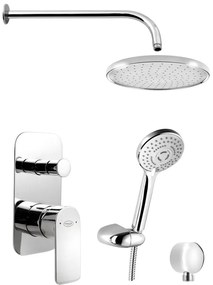 Aqualine Aqualine, DAPHNE podomítkový sprchový set s pákovou baterií, 2 výstupy, chrom, DH943