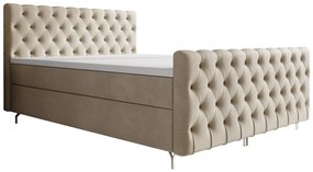 Manželská postel 180 cm Clinton Bonell (béžová) (s roštem, s úl. prostorem). 1082175