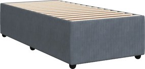 Box spring postel s matrací tmavě šedá 90x190 cm samet 3287609