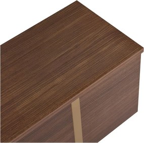 TV stolek v dekoru ořechu v tmavě přírodní barvě 180x50x30 cm Onera – Kalune Design
