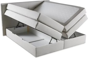Kontinentální boxspring postel AMBER, 200x180, krémová (barell 03)