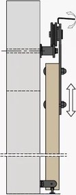 Posuvné dveře LOFT ADIO 4 černý 90
