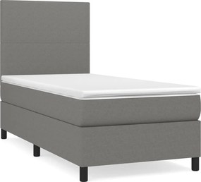 vidaXL Box spring postel s matrací 100 x 200 cm textil [3141594] Barva: Černá