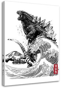 Gario Obraz na plátně Godzilla, film - Dr.Monekers Rozměry: 40 x 60 cm