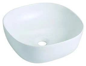 Bathco 4071 - Umyvadlo na desku OLEA 41x41 cm porcelán/bílá