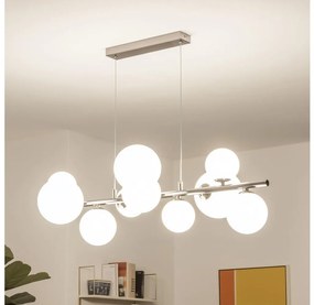 Brilagi - LED Lustr na lanku MILLA 10xG9/3W/230V černý chrom/bílá