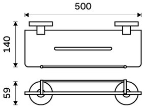 Nimco Police s ohrádkou, 50 cm IXI - UN X450-X-26