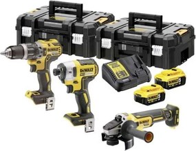 DeWALT - 8dílná sada AKU nářadí, baterií a nabíječky DCK384P2T