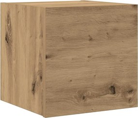 Sada 7 kusů nástěnné TV skříňka dub artisan kompozitní dřevo 3329016