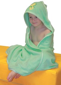 Froté ručník - Scarlett kačenka s kapucí - zelená