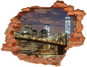 Wallmuralia Fototapeta díra na zeď 3D Brooklynský most 90x70 cm