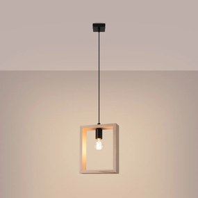 Sollux Lighting Závěsné svítidlo ARIES přírodní dřevo