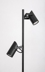 Rabalux Černá stojací lampa Maximilian pro žárovku 2x GU10 73046