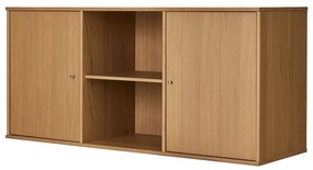 Nízká závěsná komoda v dekoru dubu v přírodní barvě 133x61 cm Mistral – Hammel Furniture
