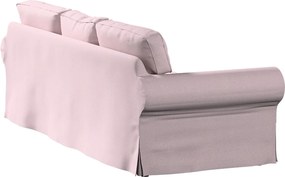 Potah na pohovku IKEA  Ektorp 3-místná, nerozkládací barva růžová látka pletený vzor