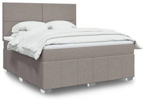 Box spring postel s matrací taupe 180x200 cm textil 3291744