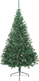 Umělý osvětlený vánoční stromeček Zelená 180 cm PVC 3397007
