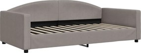 Válenda s přistýlkou a zásuvkami taupe 100 x 200 cm textil 3197250