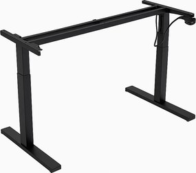 Herní stůl BR04 tmavě hnědý s černým rámem 120 cm