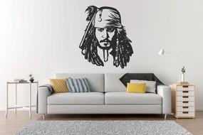 Lepy.cz Samolepka na zeď Jack Sparrow Velikost (šířka x výška): 40x47cm, Barevná varianta: Bílá