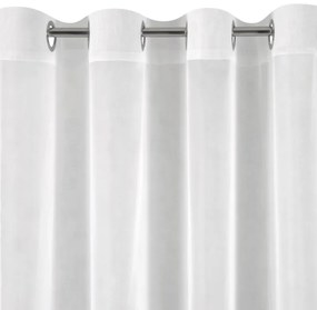 Bílá záclona na kroužcích LUCY 400x150 cm